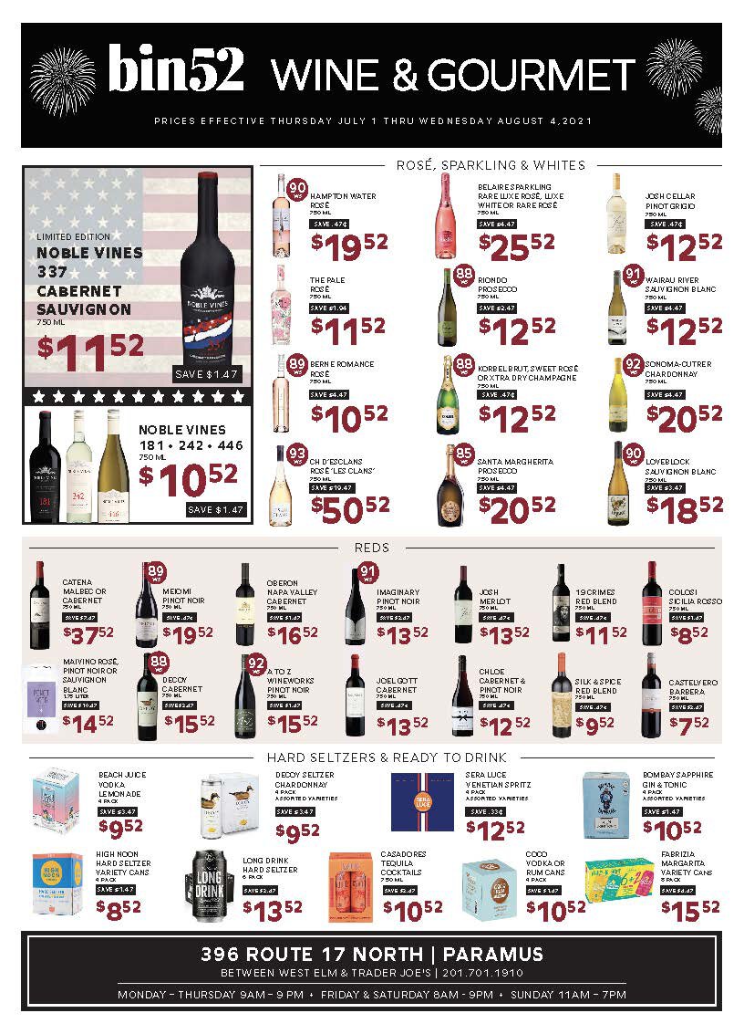 Specials - Prime Wine Cellar, Paramus, NJ