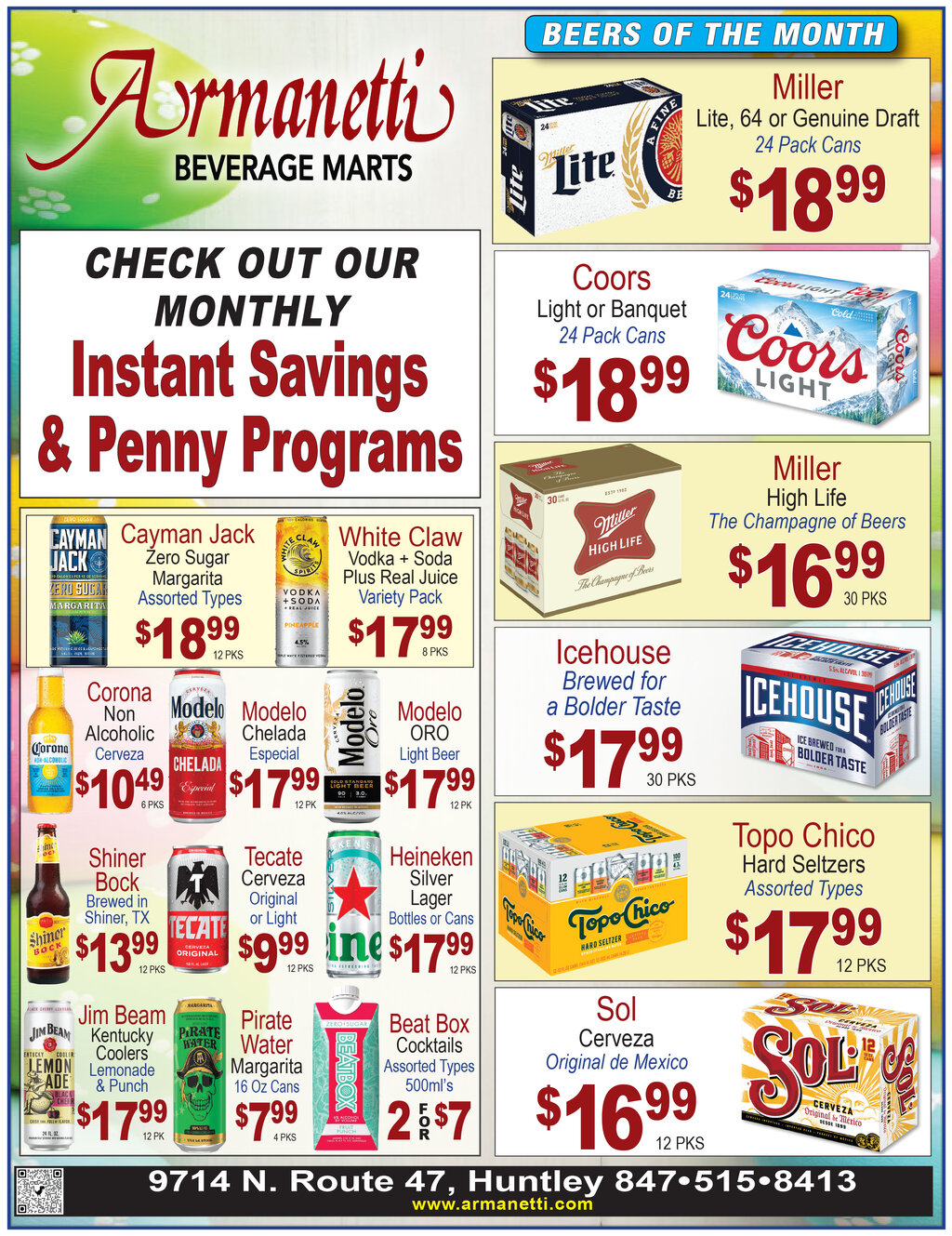 Armanetti Huntley Monthly Ad - Armanetti Beverage Marts Corporate ...