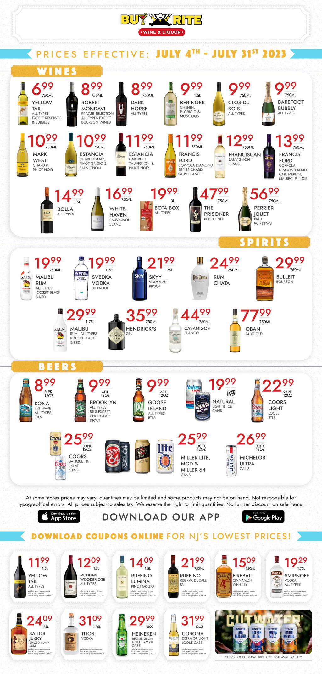 Monthly Specials – Buy Rite Liquors - We ship the best selection ...