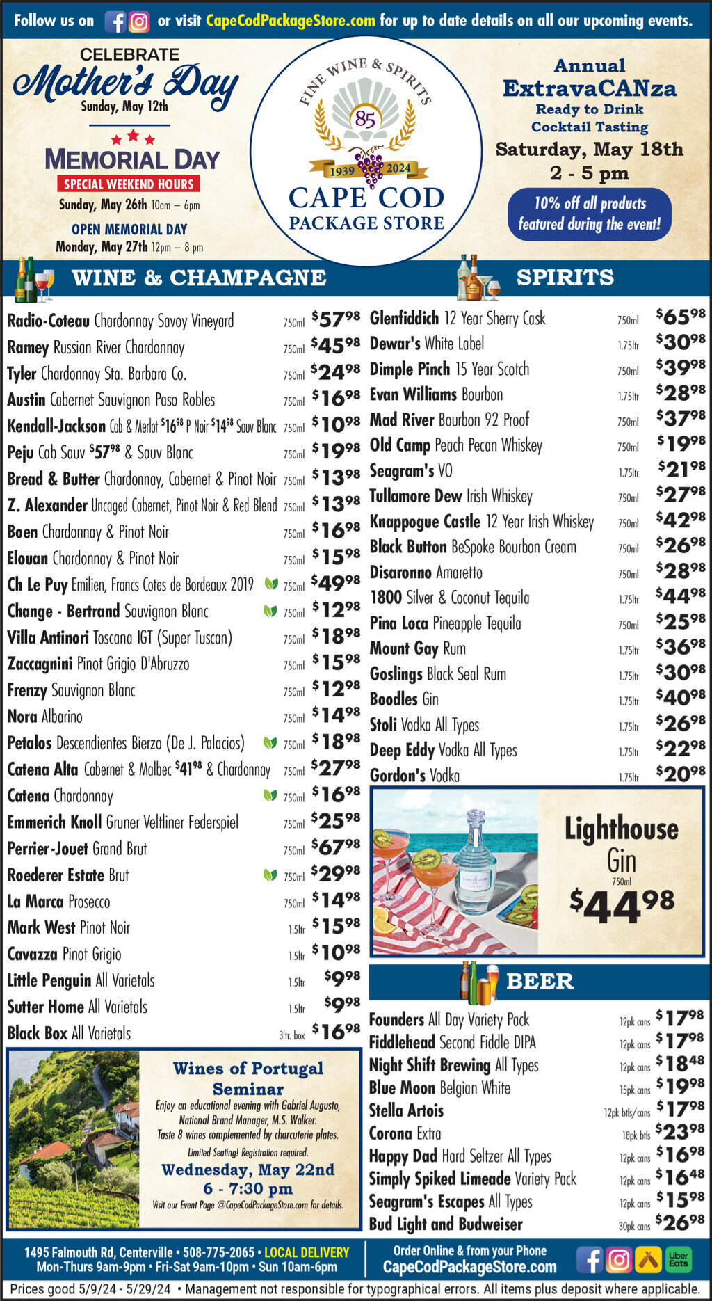 Current Specials - Cape Cod Package Store Fine Wine & Spirits ...