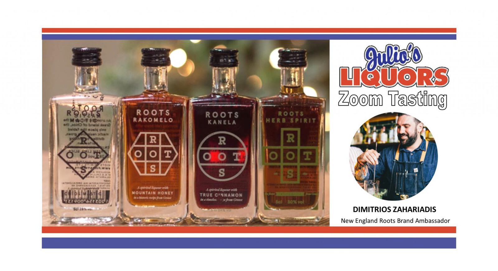 ROOTS GREEK SPIRITS Whisk(e)y Wednesday Wed. Feb 3 @ 7pm - Julio's ...