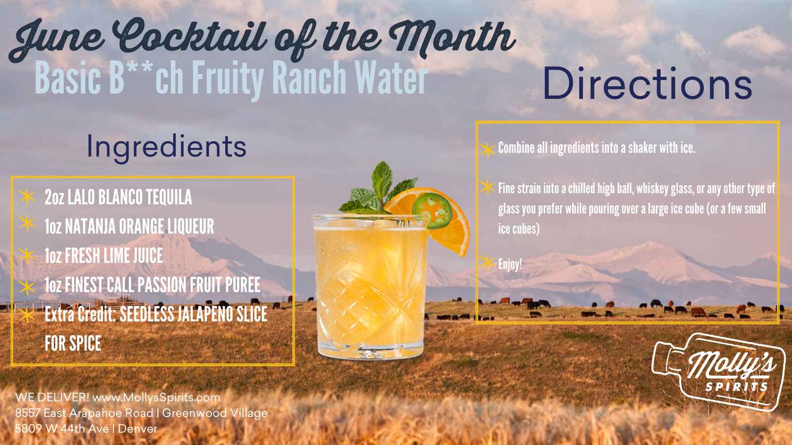 June Cocktail of the Month - Basic B**ch Fruity Ranch Water - Molly's ...