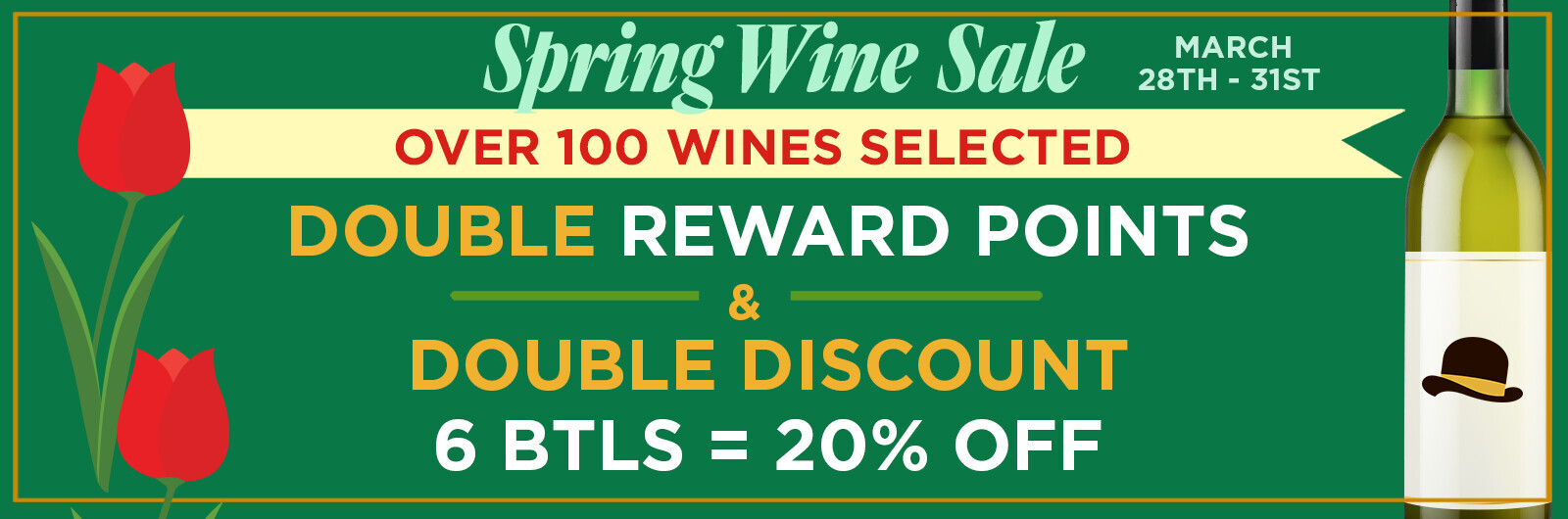 Spring Wine Sale - Brown Derby Liquor Store - Alcohol Delivery in ...