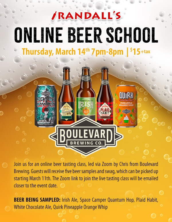 Online Beer School: Boulevard Brewing - Randall's