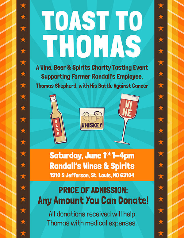 Toast To Thomas - Charity Tasting Event - Randall's
