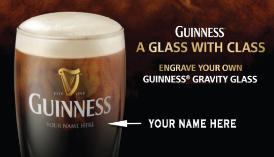 Guinness Glass Engraving - Big Red Liquors