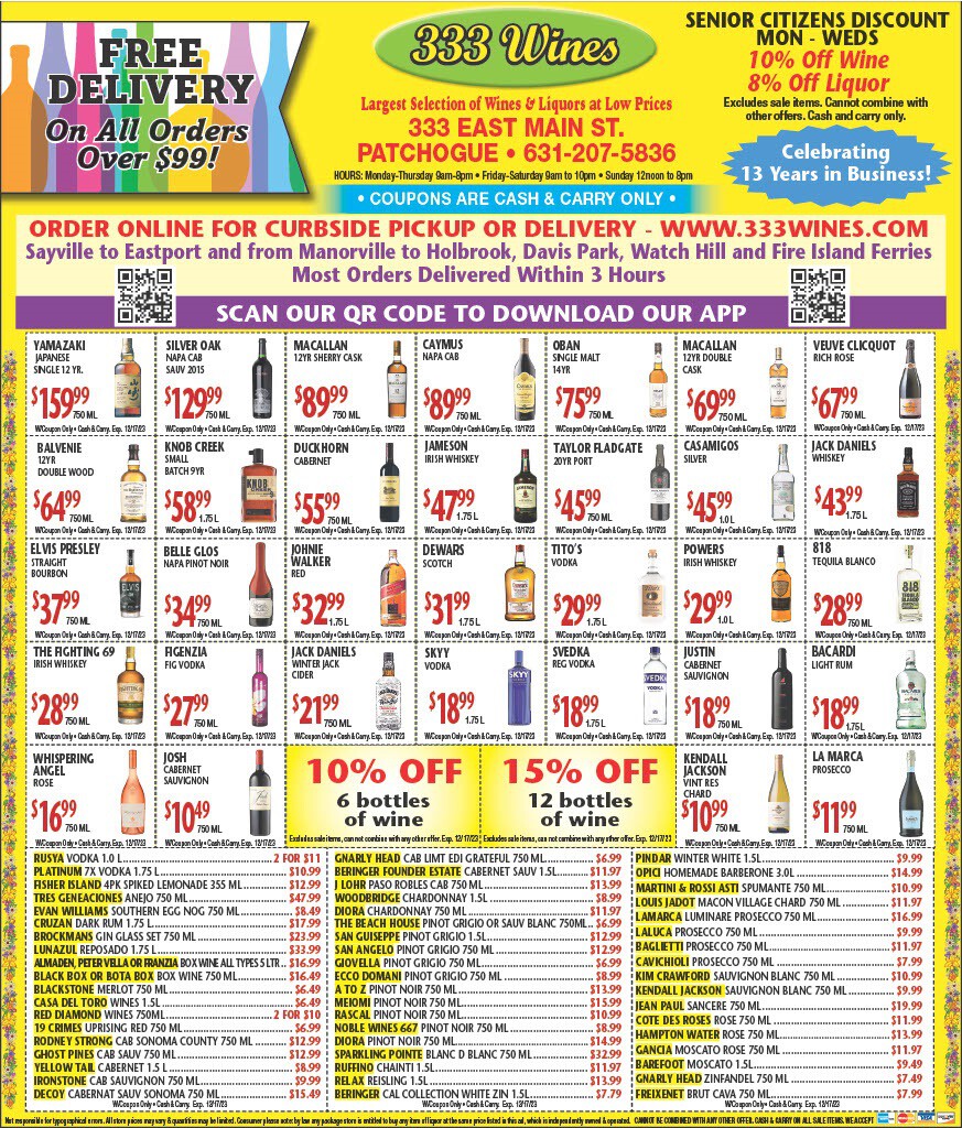 Coupons - Liquor Store Near me in Patchogue best price and selection ...