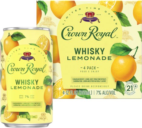 Crown Royal RTD Whisky Lemonade 12OZ - Bevmax Superstore