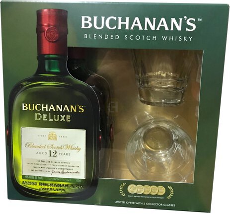 Buchanans 12yr Deluxe Scotch Gift Set - Stew Leonard's Wines and ...