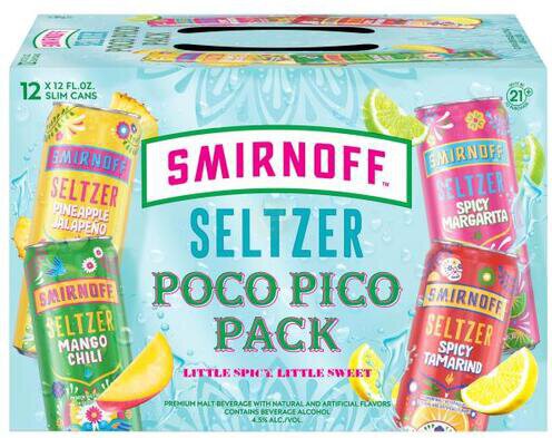 Smirnoff Seltzer Poco Pico Variety Pack 12OZ - Aman's Beer + Wine Wind ...