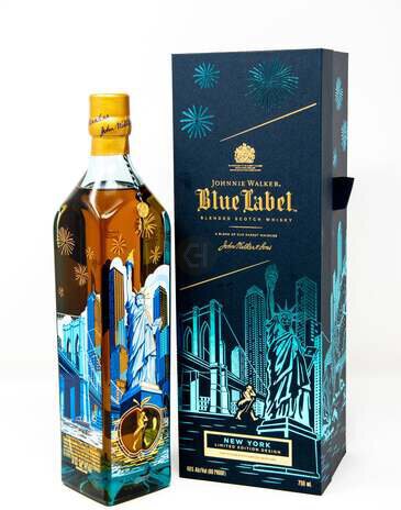 Johnnie Walker Blue Label Scotch Whisky New York Skyline Limited ...