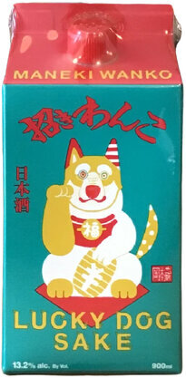 Sake Lucky Cat With