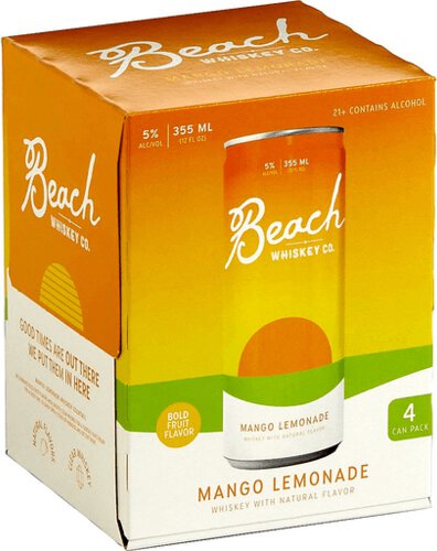 Beach Whiskey Co Mango Lemonade Rtd 12OZ - Regency Wine & Liquor ...