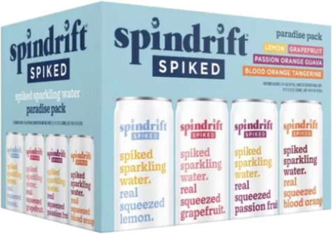 Spindrift Spiked Paradise Pack 12pk Can 12OZ - Franklin Beverage ...