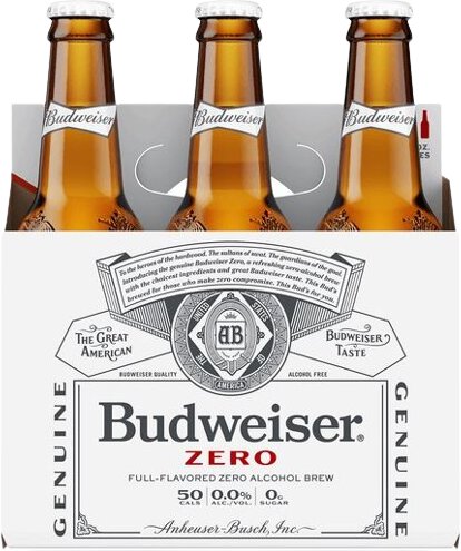 Budweiser Zero Non Alcoholic 12OZ - Seven Cuz Beer Store Lebanon PA ...