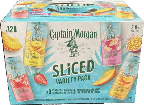 CAPTAIN MORGAN SLICED VARIETY 12CN 12OZ - Isanti Municipal Liquor ...