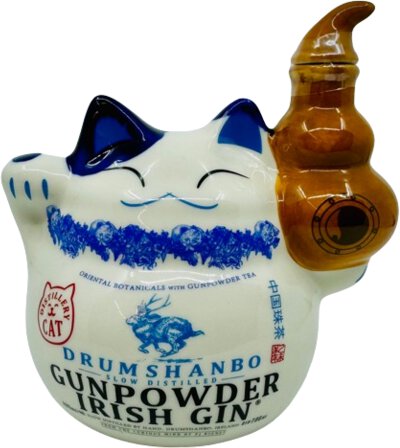 Drumshanbo Gun Powder Irish Gin Cat Ceramic 700ML - Julio's Liquors ...