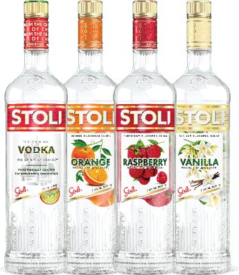 Combo: Stoli Premium 3x1L | Orange | Raspberry | Vanilla 1x1L Ea ...