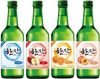 Combo: Han Jan Original | Apple | Mandarin | Peach 5x375mL Ea. - Empire ...