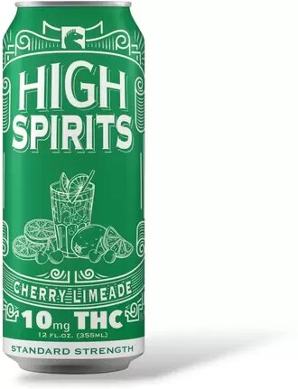 High Spirits 10mg THC Cherry Limeade Seltzer 12OZ - Randall's