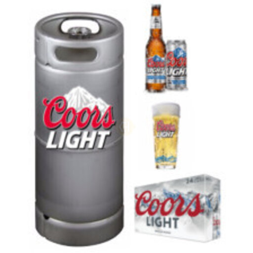 Coors Light Keg 7.5 GAL KEG 1/4BARREL - Cadden Brothers Beverages ...