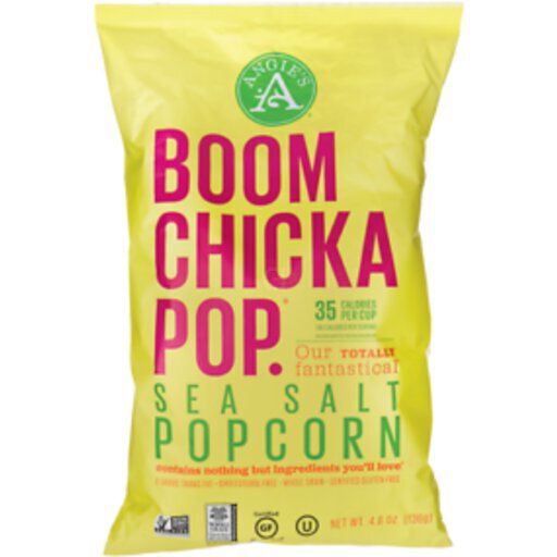 Angies Boom Chicka Pop Sea Salt Popcorn 4OZ - Liquor Barn