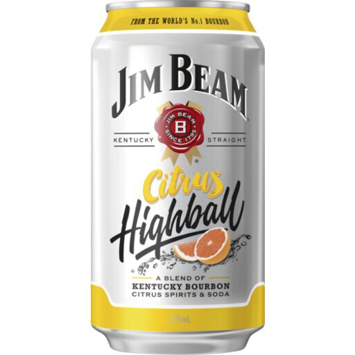 Jim Beam Citrus Highball Can - Joe's Beverage Warehouse Romeoville IL ...
