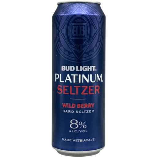 Bud Light Platinum Seltzer Wild Berry 25oz Can 24OZ - Ted's
