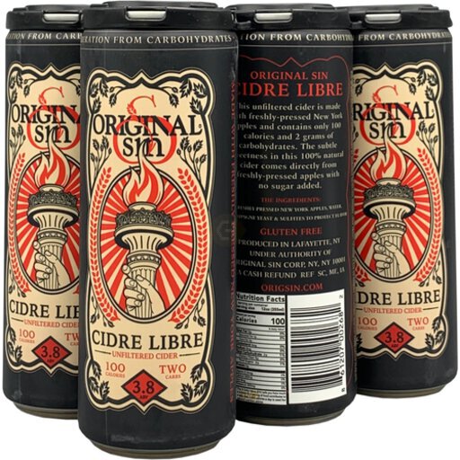 Original Sin Cidre Libre 12oz Cans - Buyrite Liquors, Kearny, NJ ...
