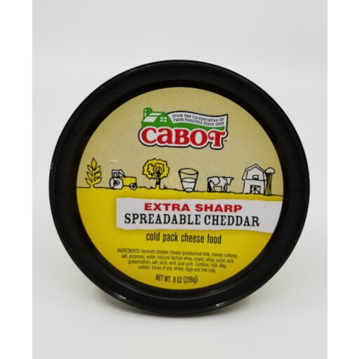 CABOT EXTRA SHARP SPREADABLE CHDEDDAR 8OZ - Cape Cod Package Store Fine ...
