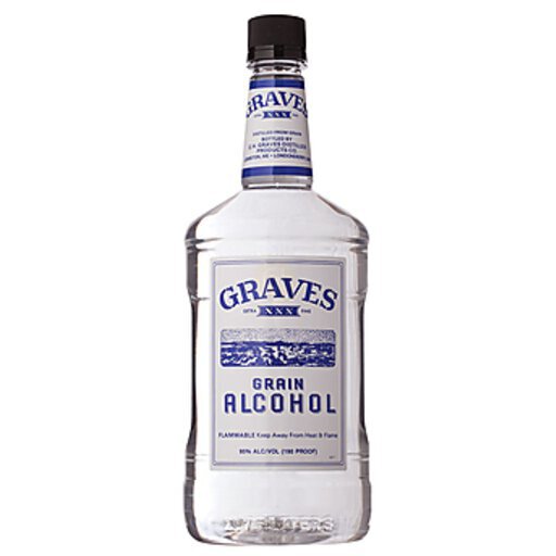 Graves Grain Alcohol 190 Proof 375ML - windjammer Wine & Spirit ...