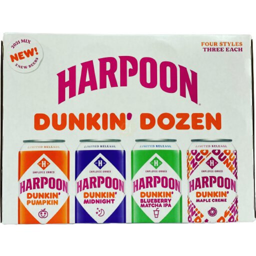 Harpoon Dunkin' Dozen Variety 12oz Cans - Stewart's Wine and Spirits ...