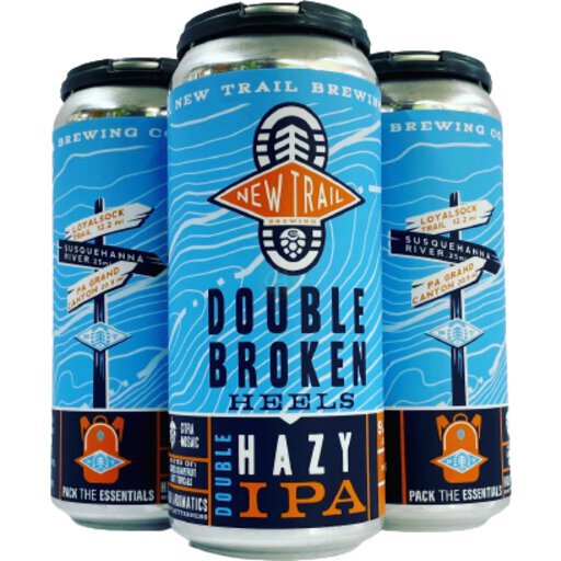 New Trail Double Broken Heels Hazy IPA 16oz Cans 16OZ - The Beer ...