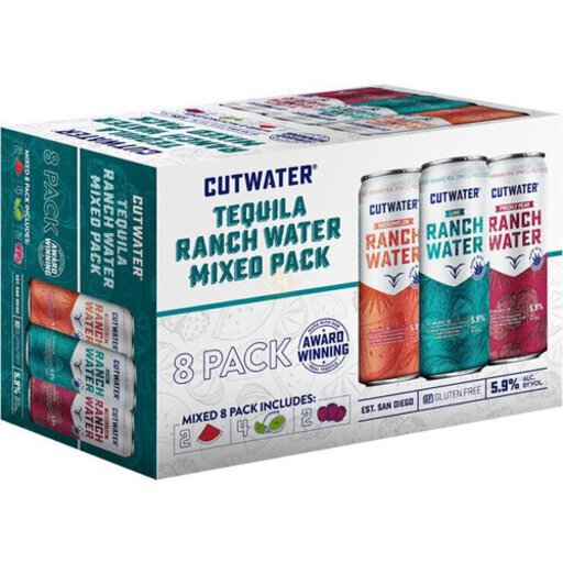Cutwater Tequila Ranch Water Variety Pack 12OZ - Spirits Unlimited