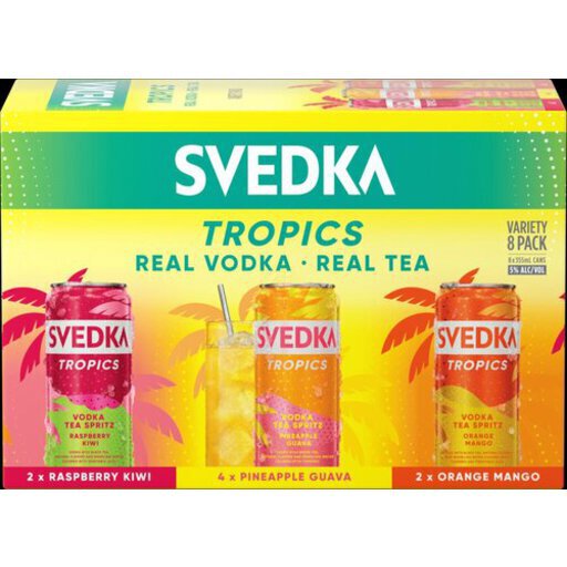 Svedka Tropics Real Vodka Real Tea Variety Pack - Joe's Beverage ...