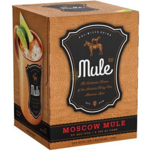 Mule 0 Moscow Mule Premix 6/4pk - Beer, Wine, and Liquor Superstore ...