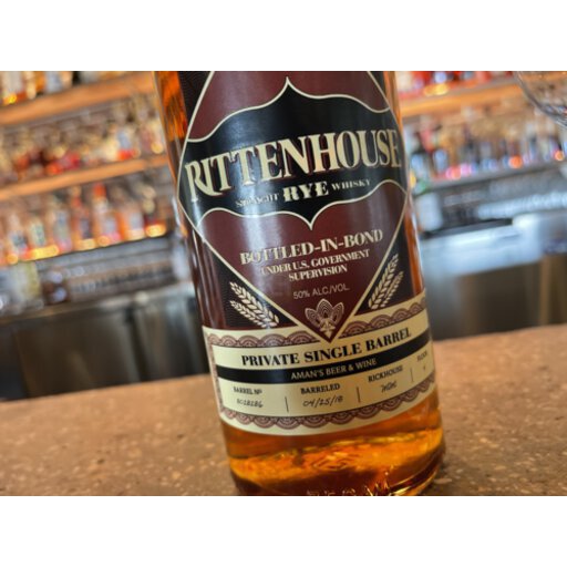 Rittenhouse Rye Aman's Single Barrel - Aman's Beer + Wine Wind Lake WI