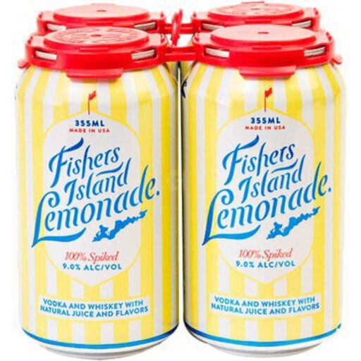 Fishers Island Lemonade RTD Cocktail Cans 375ML - Main Street Wine ...
