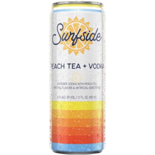 Surfside Peach Iced Tea Vodka Soda RTD Cocktail Cans 16OZ - Ted's