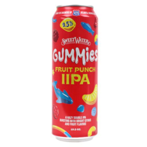 Sweetwater Brewing Gummies Fruit Punch IIPA 19oz Cans - Bevy's