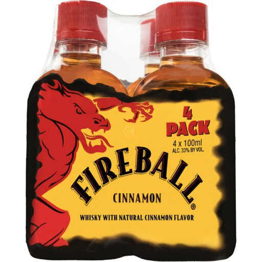 Fireball Whiskey 4pk - Liquor Warehouse Eustis Eustis FL