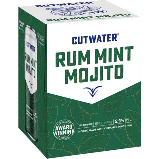 Cutwater Rum Mint Mojito RTD 12OZ - Arsenal Wine & Liquor Store ...