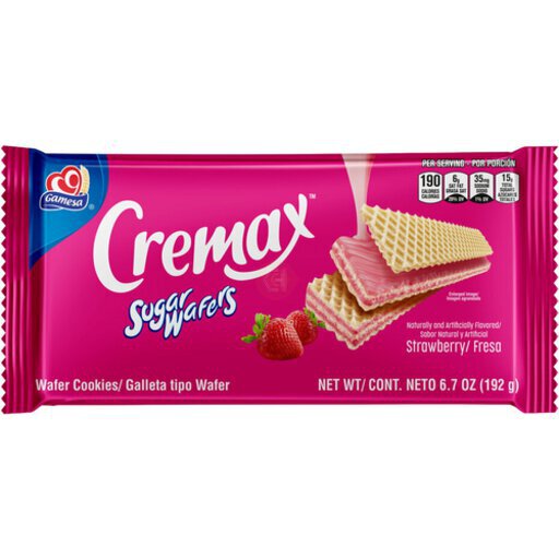 Gamesa Cremax Sugar Wafers Wafer Cookies Strawberry And - Ernie's ...