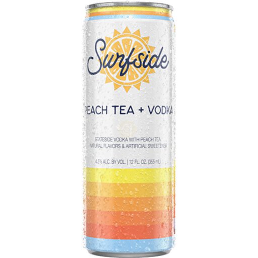 Surfside Peach Iced Tea Vodka Soda RTD Cocktail Cans 12OZ - Kappy's ...