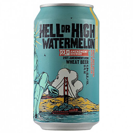 21st Amendment Hell or High Watermelon Wheat Beer - Liquor Barn