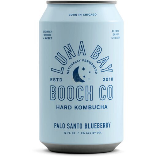 Luna Bay Booch Palo Santo Blueberry Hard Kombucha 12 - Kelley's Beach ...