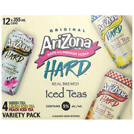 ARIZONA HARD ICED TEA VARIETY 12PK CAN 12OZ - Cape Cod Package Store ...